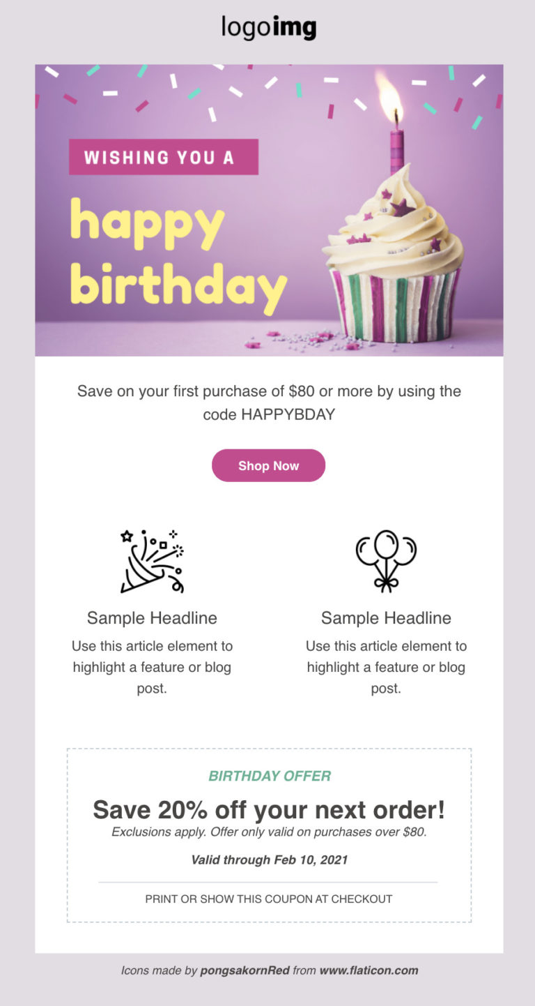 Birthday emails: How to boost subscriber loyalty and make more sales ...