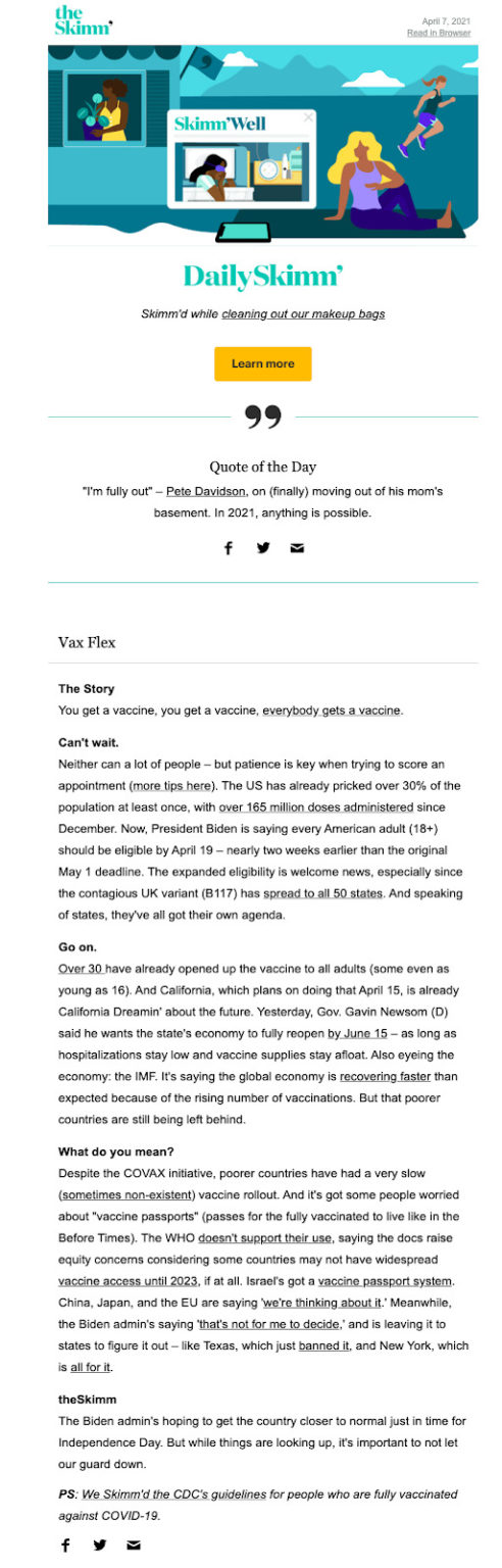 12 Inspiring Email Newsletter Examples to Learn From | AWeber