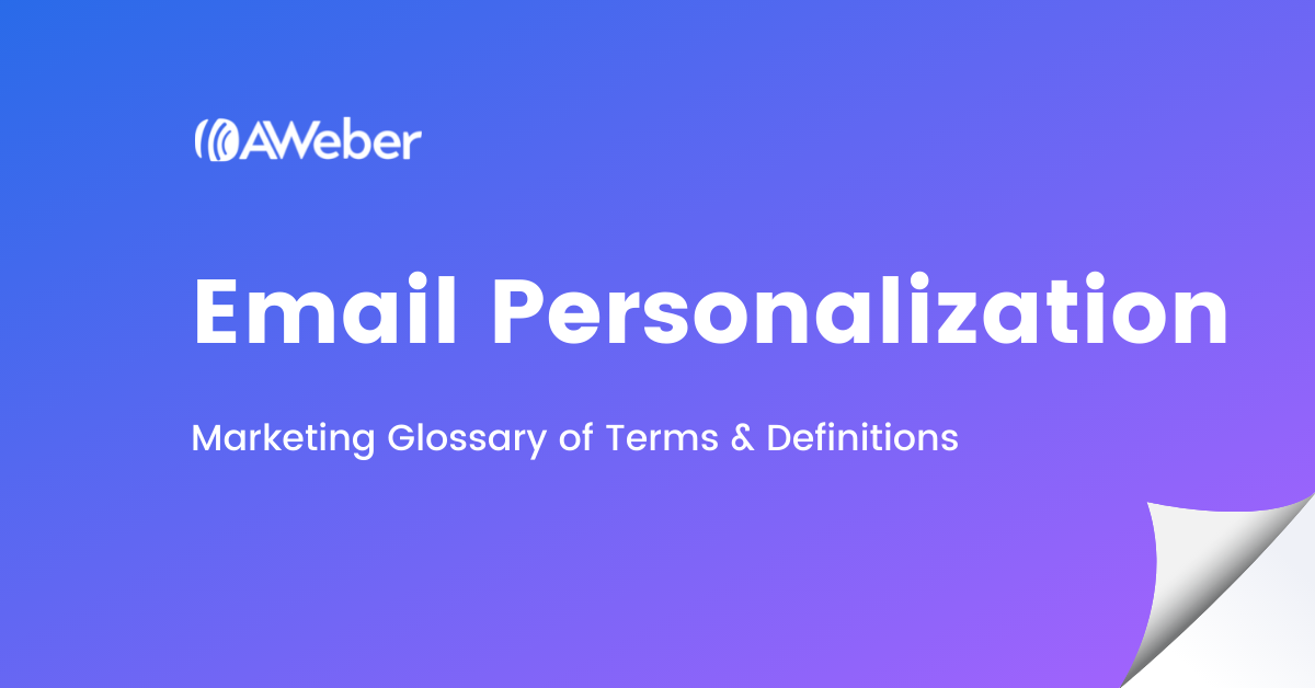 Answering All Your Email Personalization Questions | AWeber