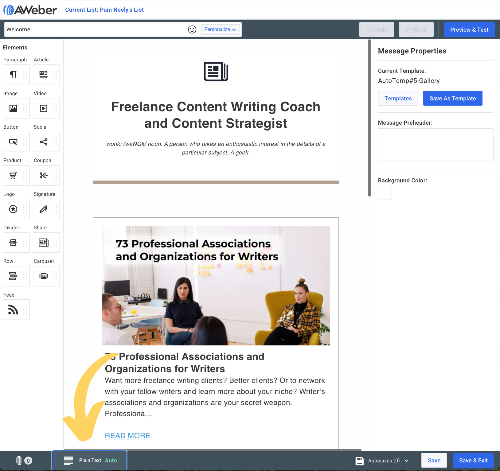 When and how to use plain text emails | AWeber