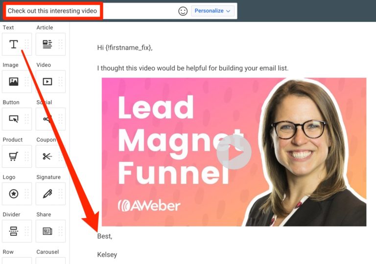 How to embed a YouTube video in an email (step-by-step guide) | AWeber