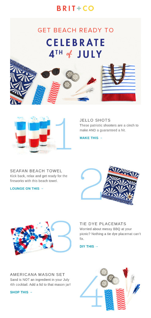 Cool 4th of July Email Ideas & Creative Design Inspiration